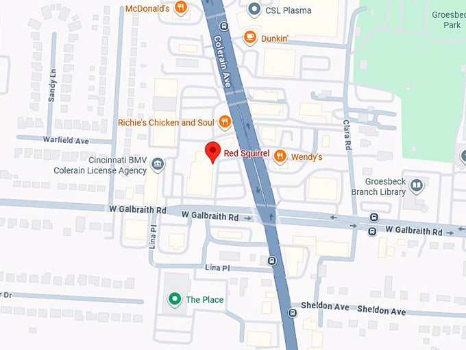 16. red squirrel 8227 colerain ave map