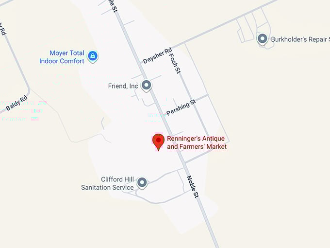 16. renninger's antique and farmers' market map