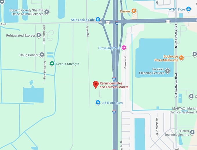 16. renninger's super flea and farmer’s market map