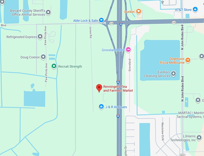 16. renninger's super flea and farmer’s market map