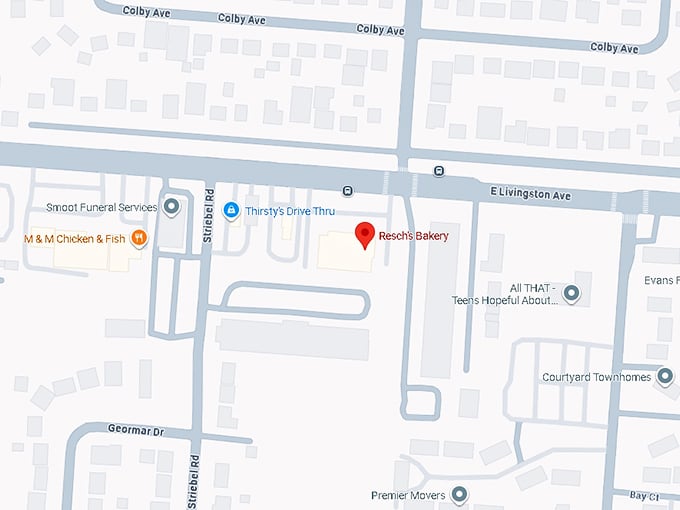 16. resch’s bakery map
