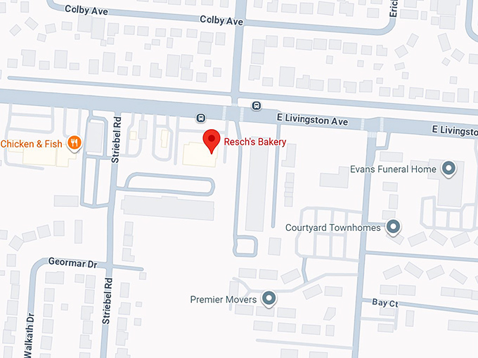 16. resch's bakery map