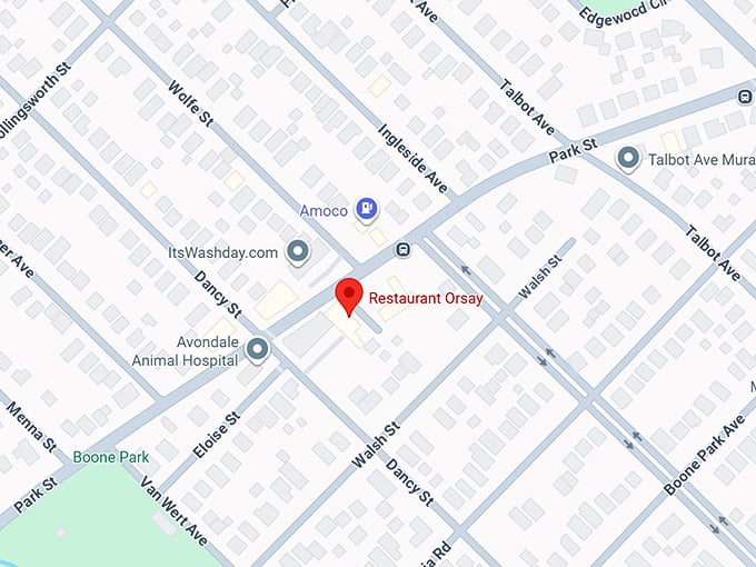 16. restaurant orsay map