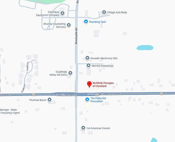 16. richfield, pierogies of cleveland map
