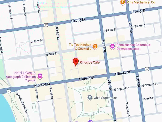 16. ringside café map