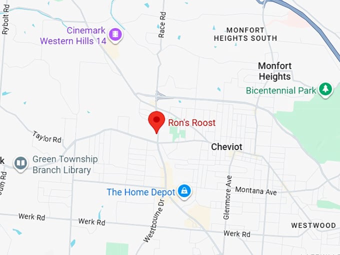 16. ron's roost map