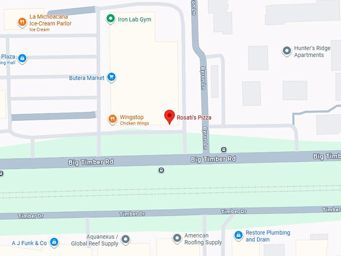 16. rosati’s pizza map