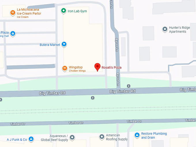 16. rosati’s pizza map