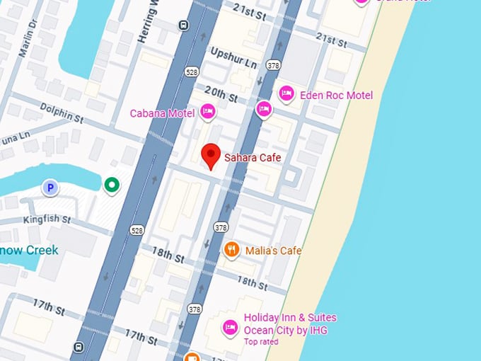 sahara cafe map