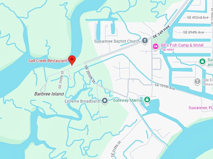 16. salt creek restaurant map