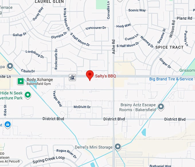16. salty's bbq map