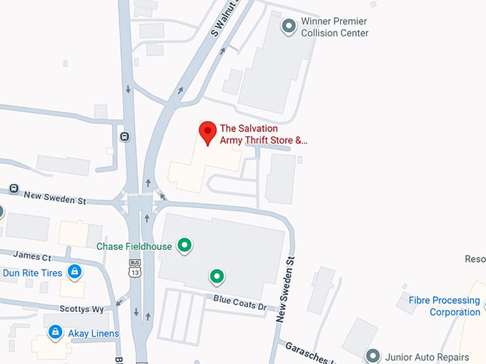 16. salvation army thrift store map