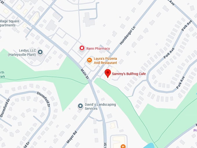 16. sammy’s bullfrog cafe map