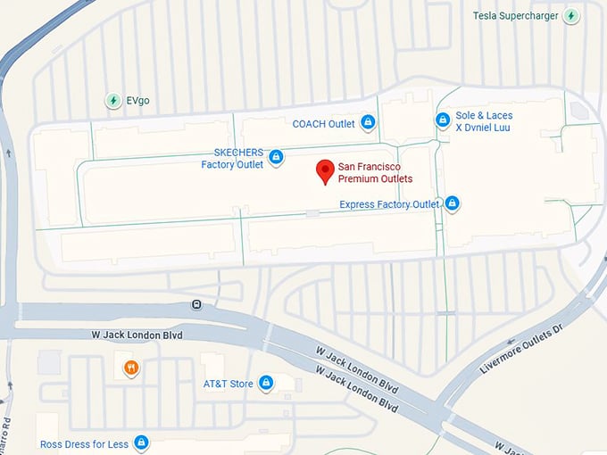 16. san francisco premium outlets map