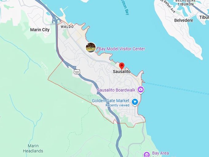 16. sausalito map