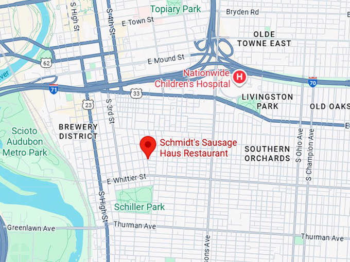 16. schmidt’s sausage haus restaurant map