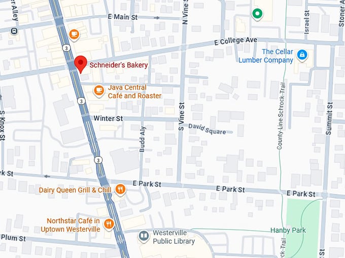 16. schneider's bakery map