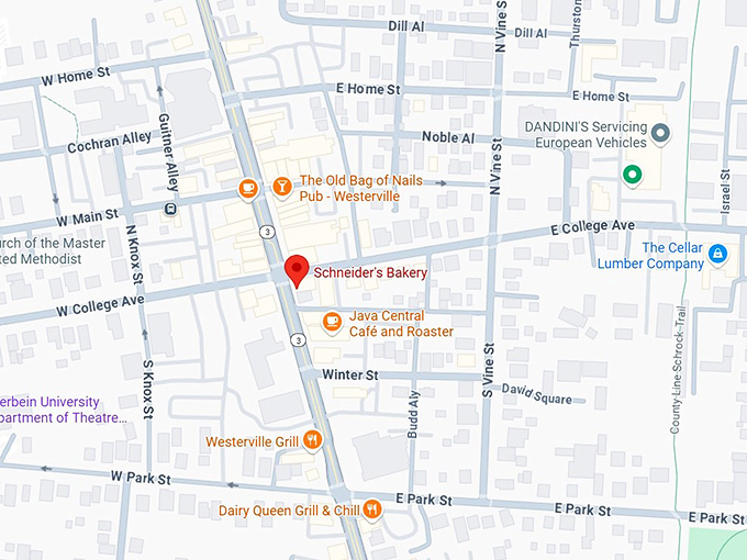 16. schneider’s bakery map