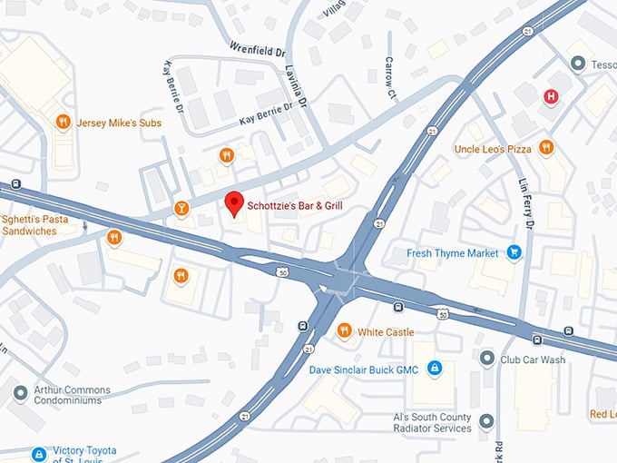 16. schottzie's bar & grill map
