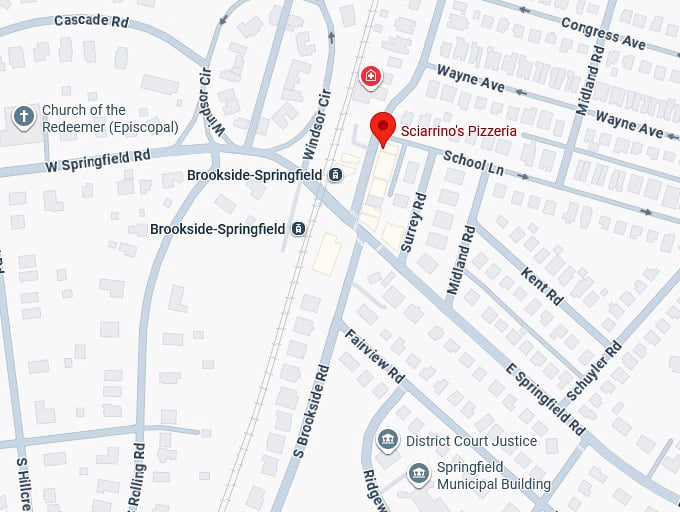 16. sciarrino's pizzeria map