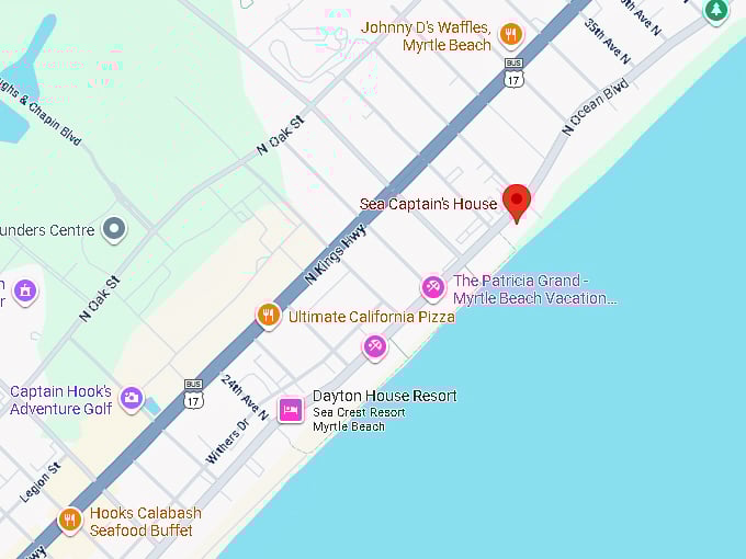 16. sea captain’s house map