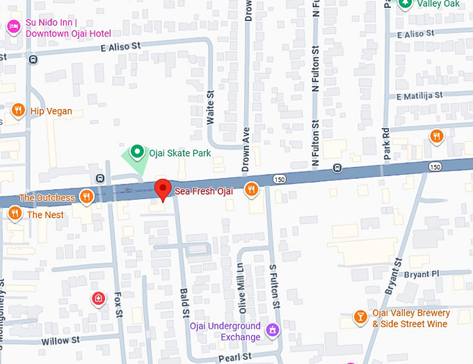 sea fresh ojai map
