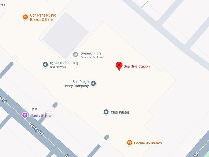 16. sea hive station map
