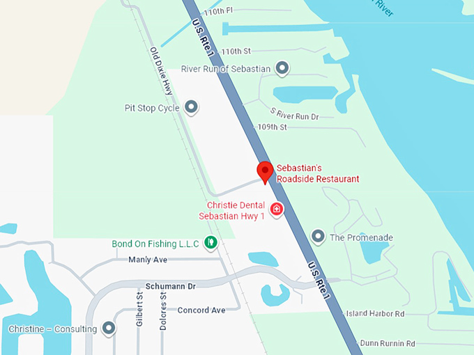 16. sebastian's roadside restaurant map