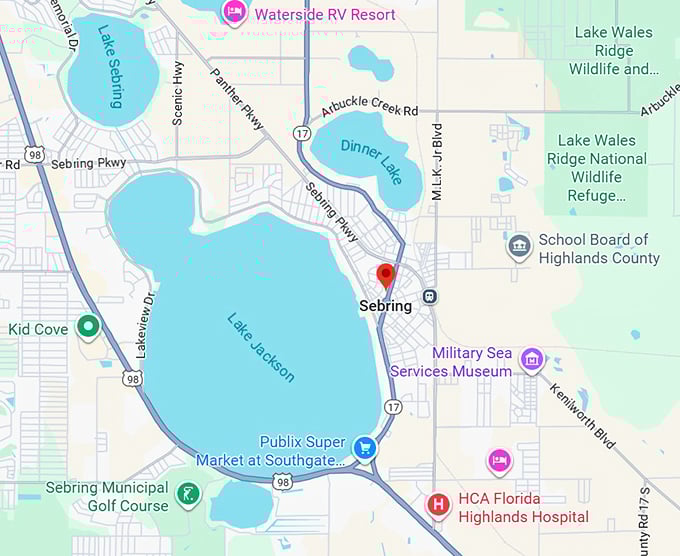 16. sebring map
