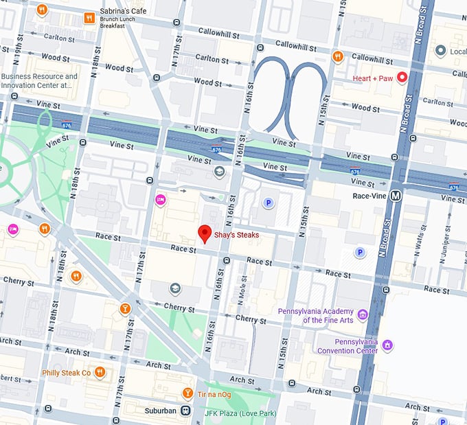 16. shay’s steaks map