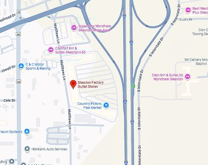 16. sikeston factory outlet stores map