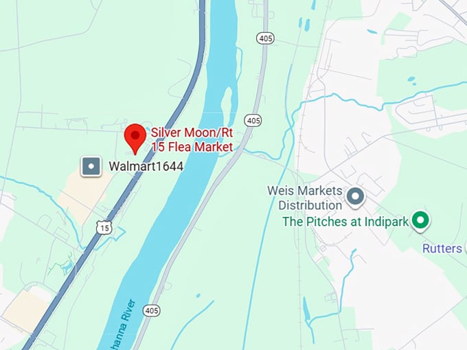 16. silver moon ⁄ rt 15 flea market map