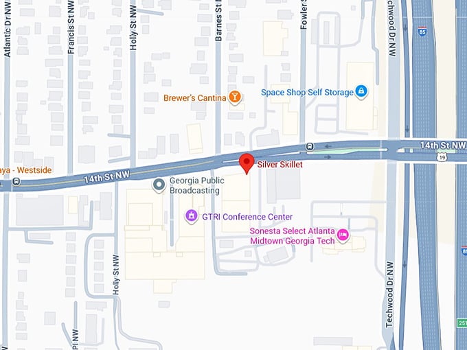 16. silver skillet restaurant map