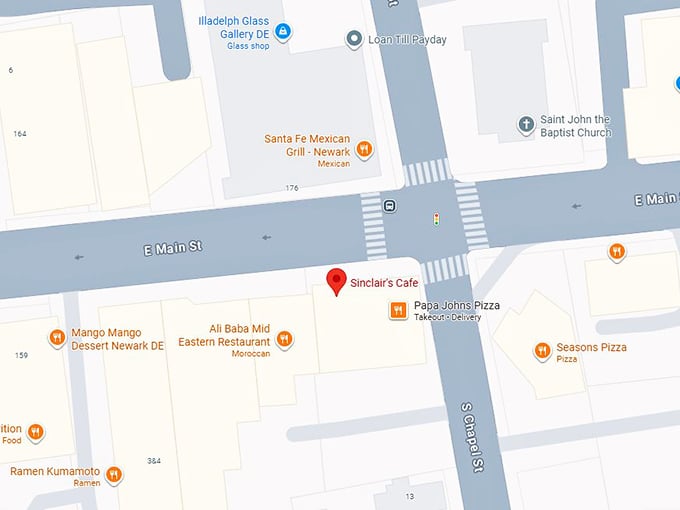 16. sinclair’s diner map