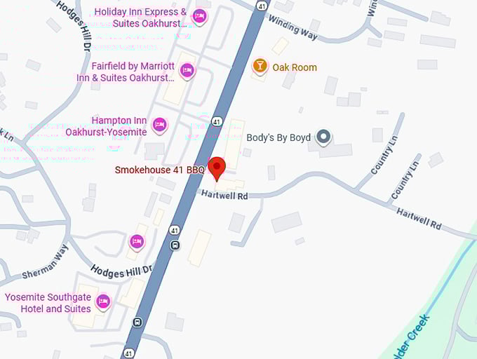 16. smokehouse 41 bbq map