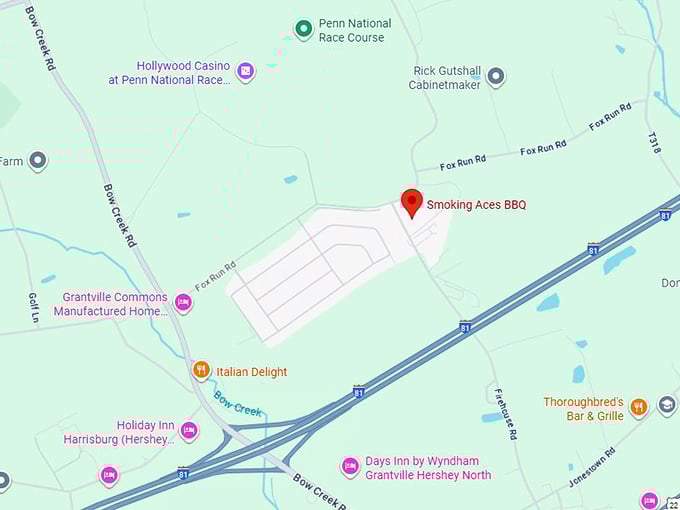 16. smoking aces bbq map