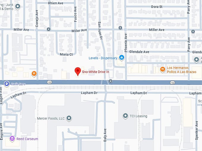 16. sno white drive in map