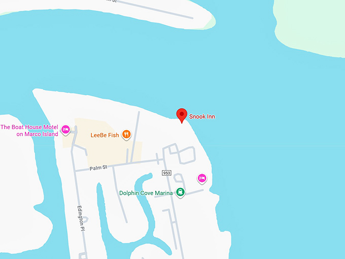 16. snook inn map