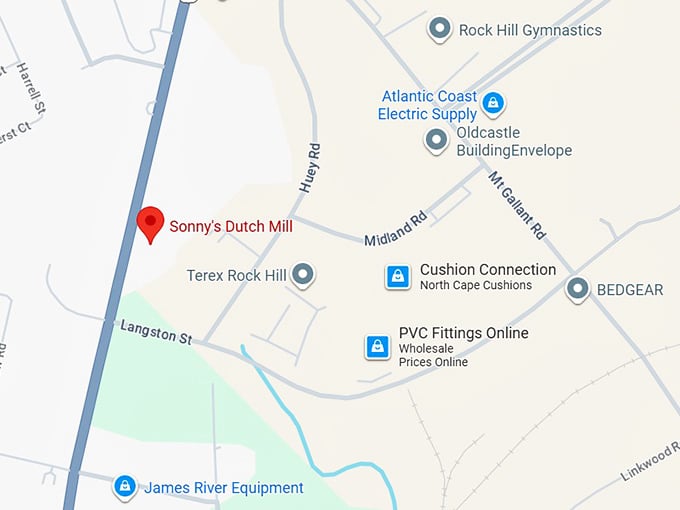 16. sonny’s dutch mill map