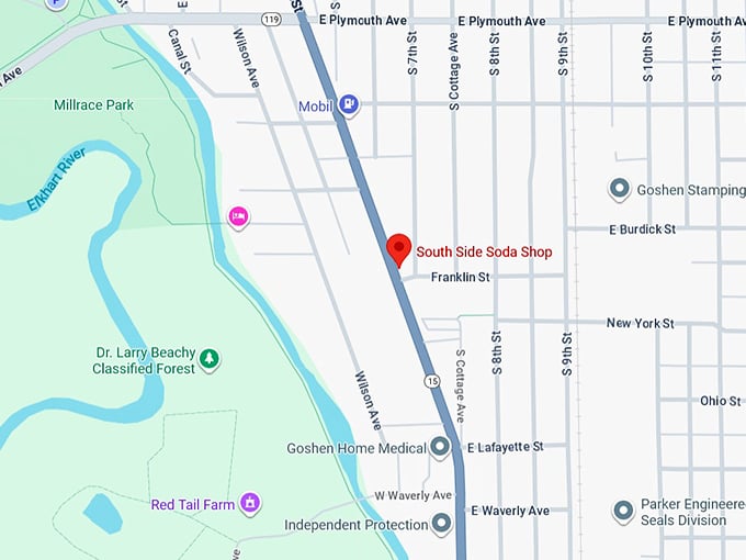 16. south side soda shop map