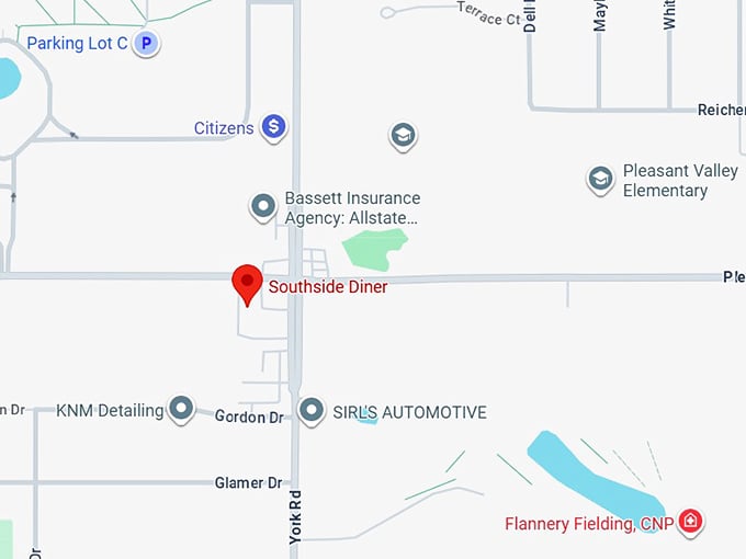 16. southside diner map