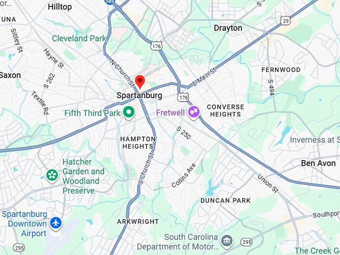 16. spartanburg map