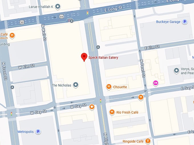 16. speck italian eatery map
