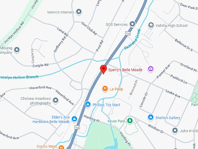 16. sperry's belle meade map