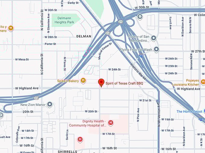 spirit of texas craft bbq map