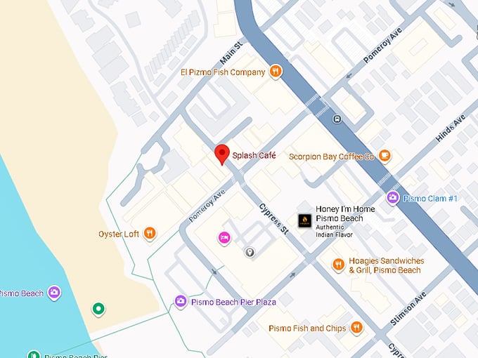 16. splash cafe map