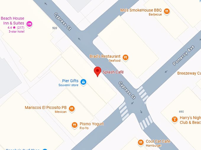 16. splash café map
