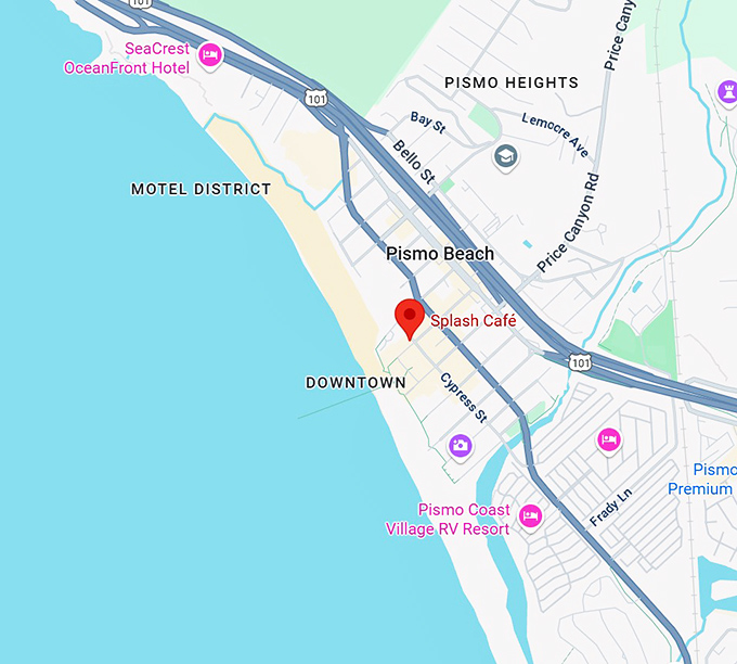 splash café map