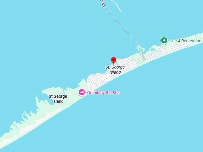 16. st. george island map