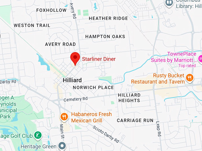 starliner diner map